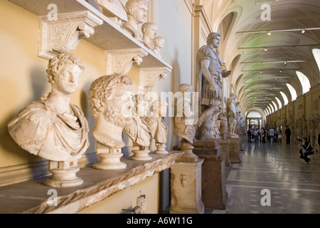 rome italy vatican museum hallway roof painted ceiling Stock Photo - Alamy