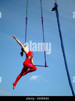 Female trapeze artist Stock Photo: 43303085 - Alamy
