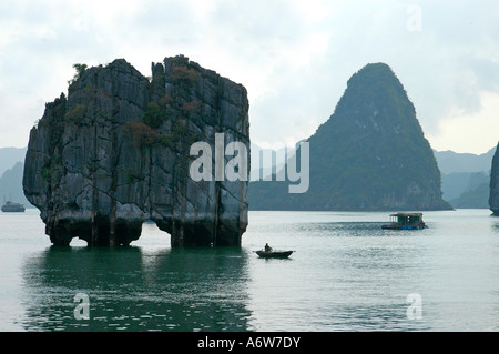 Limestone monolithic island of Halong Bay, UNESCO world heritage ...