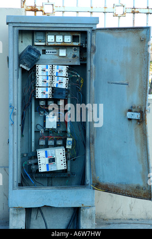 A high-voltage electrical unit in Trient during World War I, captured ...