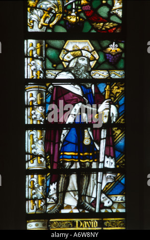 King David , stained glass window from Saint Germain-l'Auxerrois church ...