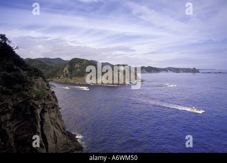 Asia, Japan, Honshu, Cape Irozaki, Izu, Hanto Peninsula, Fishing port ...