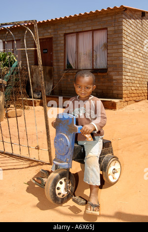 A house in the township of Refilwe near Cullinan in South Africa Stock ...