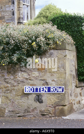 Rotten Row - street / road name Stock Photo - Alamy