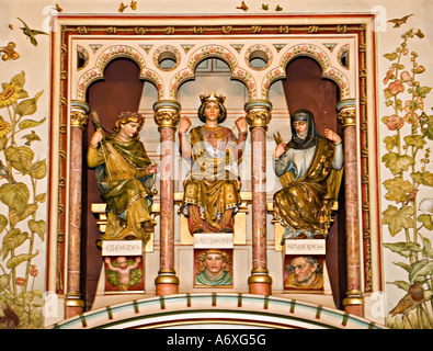 Clotho, Lachesis and Atropos, the Greek Fates or Moirai. Handcoloured ...