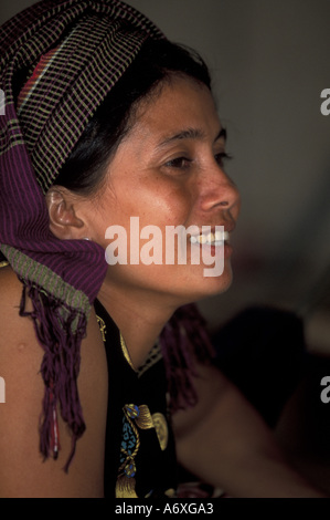 Asia, Cambodia, Khemer. Woman wearing traditional head wrap Stock Photo ...
