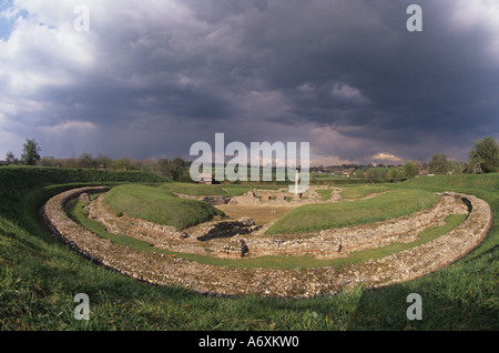 Verulamium Roman Amphitheatre St Albans Hertfordshire Stock Photo - Alamy