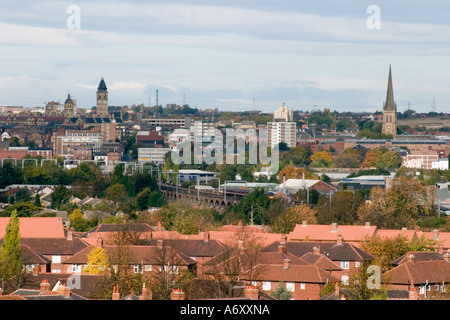 Wakefield Cathedral and Wakefield city skyline Stock Photo - Alamy