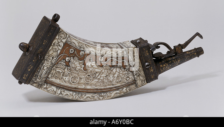 Powder Flask late 16th century German, possibly Nuremberg During the ...