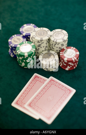 large pile of playing cards close up Stock Photo - Alamy