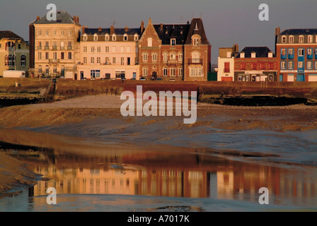 Fishing port of Le Treport at the mouth of the River Bresle Seine ...