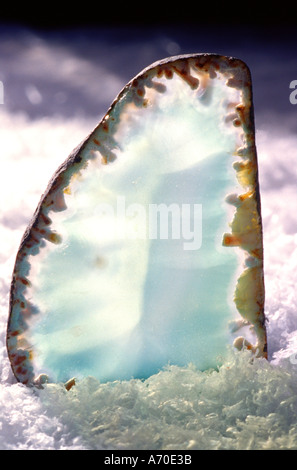 Mineral Chalcedon Moosachat Stock Photo - Alamy