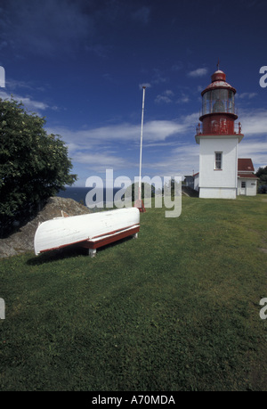 Cap Chat Lighthouse, Cap Chat, Gaspe Peninsula, Quebec, Canada Stock ...