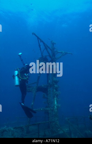 A photographer shooting the Fang Ming wreck Stock Photo - Alamy