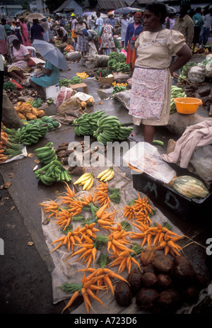 Market vendor at Roseau market, Dominica, Caribbean Stock Photo - Alamy
