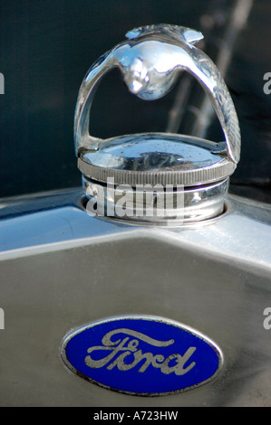 Ford Model A flying bird radiator Stock Photo - Alamy