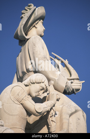 Statue, Christopher Columbus, Lisbon, Portugal Stock Photo - Alamy