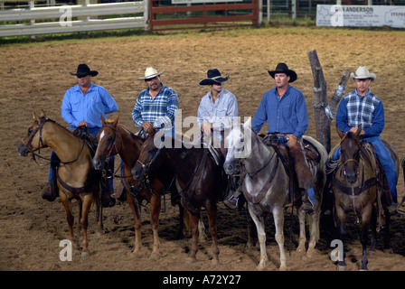 Cowboys Texan rodeo in Bandera Texas Stock Photo - Alamy