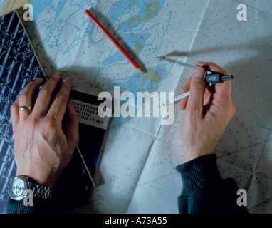 Nautical navigation; Chart covers part of the Goodwin Sands, off east ...