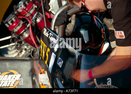 Cockpit of a top fuel drag racing dragster Stock Photo - Alamy