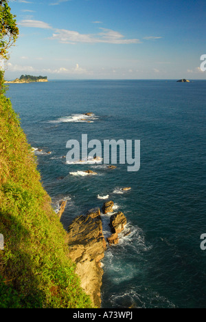 Rock formations as seen from Catedral, Manuel Antonio National Park ...