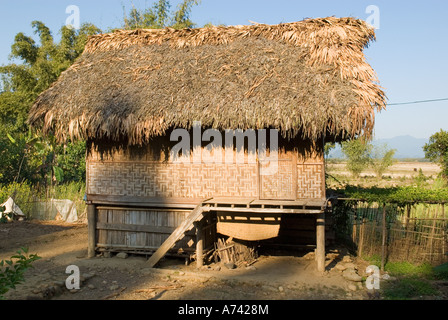 Traditional Shan house in Putao, Kachin State, Myanmar Stock Photo - Alamy