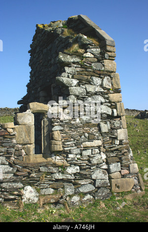 Abandoned 12th century Irish church buildings on Inishkeel island ...
