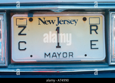 Vanity License Plate New Jersey Stock Photo - Alamy