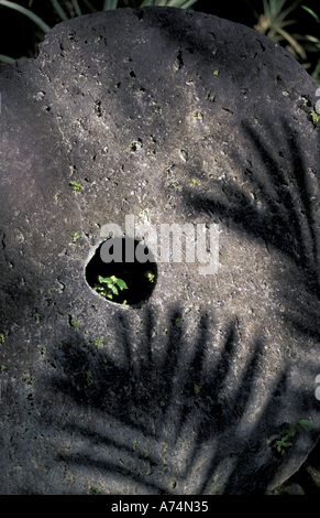 Asia, Micronesia, Yap. Keday Village. Young girl in tradtional dance ...