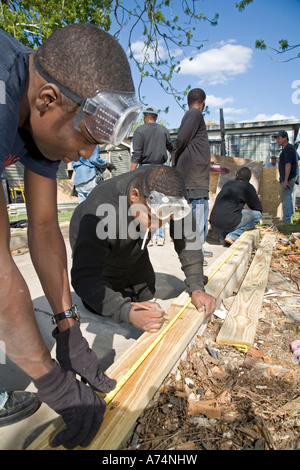 Youth Learn Construction Skills in Hurricane Katrina Rebuilding Stock ...