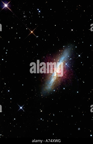 M82, NGC 3034, Cigar Galaxy, X-Ray Stock Photo - Alamy