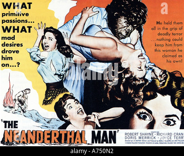 NEANDERTHAL MAN Poster for 1953 film Stock Photo - Alamy
