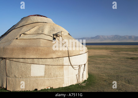 Single Yurt In Pasture Stock Photo - Alamy