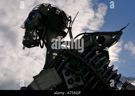 Paul Bonomini s Weeeman sculpture silhouette Bristol Bristol docks ...