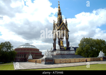 The Albert Memorial, opposite the Royal Albert Hall, Kensington, London ...