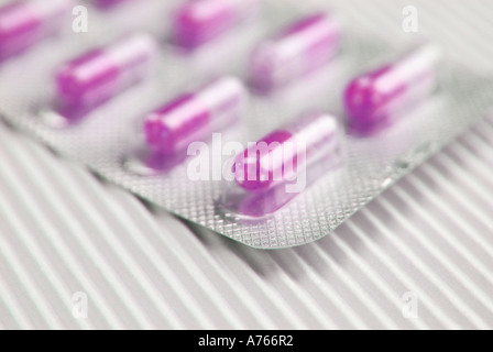 Pills in pill sheet Stock Photo - Alamy