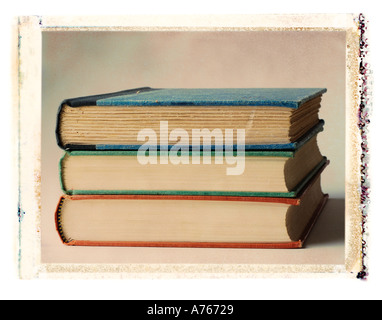 stack of closed books Stock Photo - Alamy