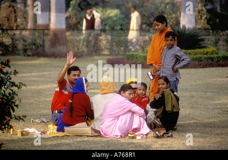 indian family Picnic tour Stock Photo - Alamy