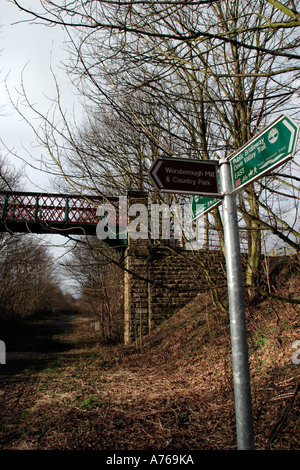 Dove Valley Trail Trans Pennine Trail sign Stock Photo - Alamy