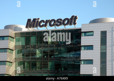 The Microsoft office building in Warsaw, Poland on July 29, 2021 Stock ...