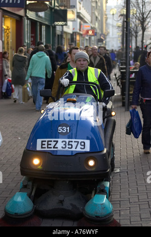 belfast city council street sweeper cleaning streets at night northern ...