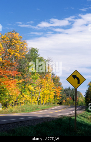 Fall colors in northern Wisconsin Stock Photo - Alamy