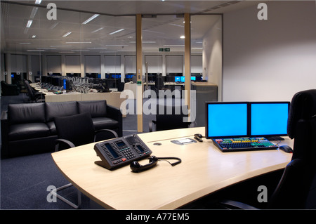 Office interior and dealing room Stock Photo - Alamy