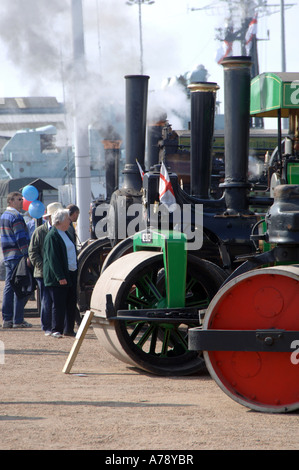 Early Steam Engine's Smoke Stack With American and British Flags Stock ...