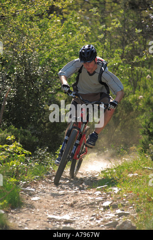 mountain biking finale ligure, italy Stock Photo - Alamy