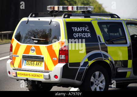 Highways England traffic officer vehicle, England Stock Photo - Alamy