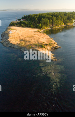 Aerial photograph of Sidney Spit on Sidney Island in Gulf Islands ...