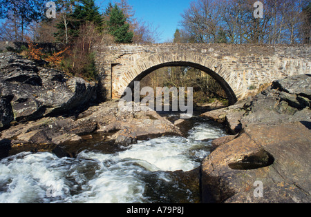 Bridge over the Falls of Dochart, Killin, Stirling, Scotland, UK Stock ...