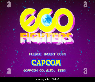 ECO Fighters Capcom 1994 vintage arcade videogame screenshot ...