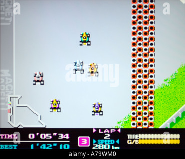 F1 Dream Romstar Capcom 1988 vintage arcade videogame screenshot ...